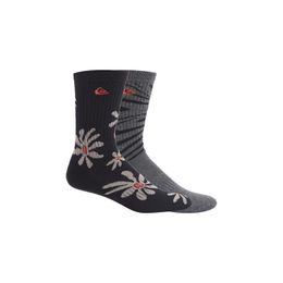 Quiksilver Socken &raquo;Qk Wavy Days&laquo; Black Trippy Floral Einheitsgr&ouml;&szlig;e Einheitsgr&ouml;&szlig;e Material: Mischgewebe aus Baumwolle,...