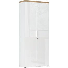 Inosign Aktenschrank &raquo;Easy B/H 81/193 cm, B&uuml;roschrank, Mehrzweckschrank mit 2 T&uuml;ren&laquo; abschlie&szlig;bar, 4 B&ouml;den, Metallgriffe, Top 38 mm stark FSC -