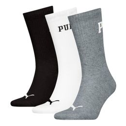 Puma Socken 3er Pack, 3 Stk. tlg. mit verstärkten Zehen und Fersen grey/white/black 35-38 35-38 Enthält Recyclingmaterialien