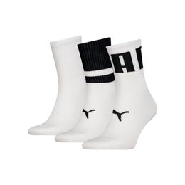 Puma Socken »Unisex UNISEX BIG LOGO SHORT CREW« Packung, 3 Paar tlg. mit Logostickerei white combo 39-42 39-42 Herrensocken von Puma