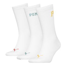 Puma Herren Puma Socken 3er Pack, 3 Stk. tlg. mit verst&auml;rkten Zehen und Fersen wei&szlig; 43-46