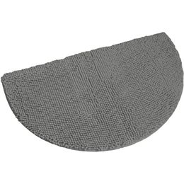 Kinzler Badematte &raquo;Chenille&laquo; H&ouml;he 18 mm rutschhemmend beschichtet fu&szlig;bodenheizungsgeeignet Badteppich, Uni Farben, weich, als rechteckig & halbrund...
