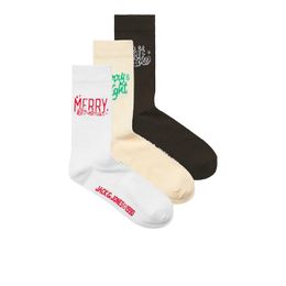 Jack & Jones JACK & JONES Freizeitsocken &raquo;JACMERRY TENNIS SOCKS 3 PACK&laquo; Packung, 3 Paar tlg. Buttercream Pack:White - Delicioso Socken Packung von Jack & Jones
