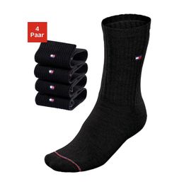 Tommy Hilfiger Socken 4 Paar tlg. mit Fu&szlig;frottee schwarz 39-42 39-42 Socken von Tommy Hilfiger