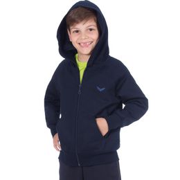 TRIGEMA Sweatjacke &raquo;Raglan Kapuzen Jacke&laquo; 1 Stk. navy 152 152 Sweat-Qualit&auml;t