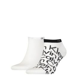 Calvin Klein Jeans Sneakersocken &raquo;CK MEN SNEAKER 2P ALL OVER PRINT&laquo; 2 Paar, All-Over-Muster, uni, Logoschriftzug, atmungsaktiv white 39-42 39-42...