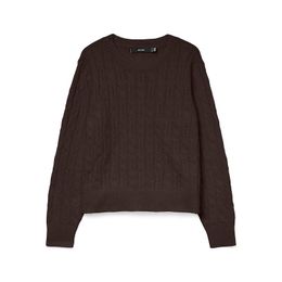 V&eacute;ro Moda Vero Moda Damen Strickpullover &raquo;VMARIES LS O-NECK CABLE PULLOVER BF&laquo; mit Zopfstrickmuster XS