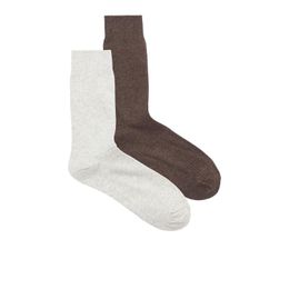 Jack & Jones Jack & Jones Herren Freizeitsocken &raquo;JAC &ndash; Socken im 2er-Pack mit Stretch f&uuml;r optimale Passform&laquo; Packung, 2 Paar tlg. basic, Baumwollmischung grau 