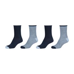 Camano Langsocken &raquo;silky touch&laquo; 4 Paar tlg. mit verst&auml;rkter Ferse stone melang 39-42 39-42 Herrensocke von Camano