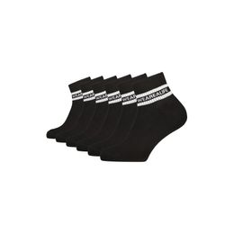 alife and kickin ALIFE & KICKIN Sneakersocken »Herren 6 PACK - EnnyAK« Spar-Set, Sneakersocken knöchelhoch mit Streifen, aus Baumwolle mit weichem Bund black 47-50...