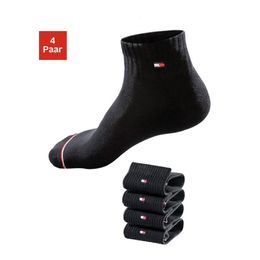 Tommy Hilfiger Kurzsocken 4 Paar tlg. mit weichem Frottee schwarz 43-46 43-46 Socken von Tommy Hilfiger