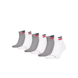 Levi's LEVI'S Kurzsocken Packung, 6 Stk. tlg. mit breitem Logobund white/grey 39-42 39-42 Herrensocken von Levi's