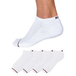 Tommy Hilfiger Sneakersocken 4 Paar tlg. mit Fu&szlig;frotte&eacute; 4x wei&szlig; 39-42 39-42 Socken von Tommy Hilfiger