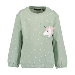 Blue Seven Sweatshirt &raquo;M&auml;dchen Sweatshirt&laquo;, 1 Stk. 629 - AQUA 116 116 Niedliche Sweatshirts mit Einhorn Druck