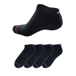 Tommy Hilfiger Sneakersocken 4 Stk. tlg. mit Fu&szlig;frotte&eacute; 4x schwarz 43-46 43-46 Socken von Tommy Hilfiger