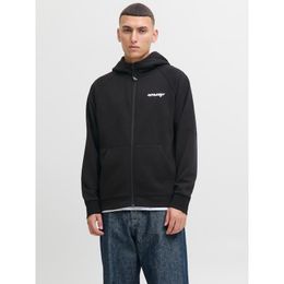 Jack & Jones JACK & JONES Kapuzensweatshirt &raquo;JJTHATCHER SWEAT ZIP HOOD&laquo; Black XL XL Sweater von Jack & Jones