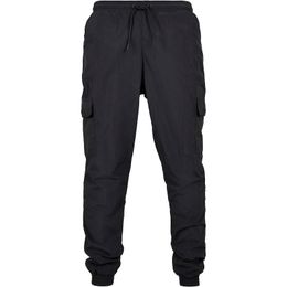 Urban Classics Stoffhose »Herren Cargo Nylon Track Pants« black M - US-Größen US-Größen M BEQUEMER SCHNITT: Bewegungsfreiheit für jeden Tag