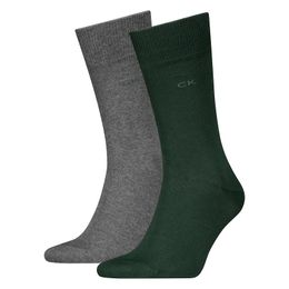 Calvin Klein Socken »CK MEN SOCK 2P« 2 Paar, mit kleinem CK Logo Forest Green 43-46 43-46 Socken von Calvin Klein