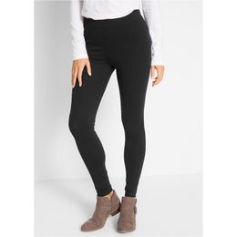bonprix Damen bonprix Leggings &raquo;Leggings aus Baumwoll-Mix&laquo; Leggings aus Baumwoll-Mix schwarz 44/46 (L), N-Gr