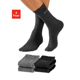 H.I.S. H.I.S Socken Packung, 4 Paar tlg. mit druckfreiem B&uuml;ndchen 2x grau, 2x anthrazit 39-42 39-42 Herrensocken ohne einschneidendes B&uuml;ndchen