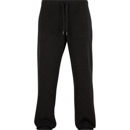 Urban Classics Jogginghose »Jacquard Velvet Wide Sweatpants« black XL - US-Größen US-Größen XL Bequeme Sweathosen fuer Freizeit und Sport