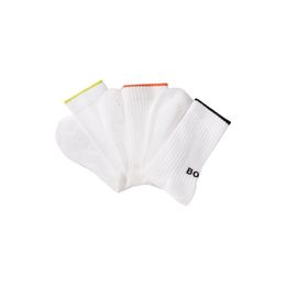 BOSS Businesssocken »3PQS Rib Logo Bam« Packung, 3 Stk. tlg. mit Kontraststreifen weiß 43-46 43-46 3er Pack Businesssocken von BOSS