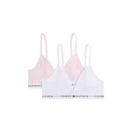 Tommy Hilfiger Underwear Bralette-BH &raquo;2 PK TRIANGLE BRALETTE&laquo; 2 Stk. ohne Verschluss Light Pink/White 140/146 - N-Gr N-Gr 140/146 2er Pack Bralette...