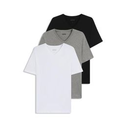BOSS V-Shirt »T-Shirt VN 3P CO« assorted pre-pack, grau-meliert, schwarz XL XL T-Shirts aus Baumwolle im Dreierpack