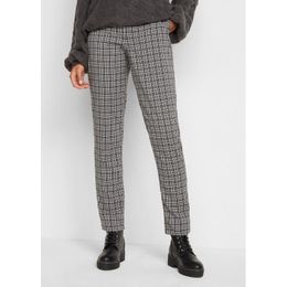 bonprix Schlupfhose Schlupfhose mit Bequembund, kariert schwarz kariert 50 - N-Gr N-Gr 50 Schlupfhose mit Bequembund f&uuml;r angenehmen Tragekomfort