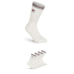 Fila Sportsocken »UNISEX TOP QUALITY FULL TERRY VINTAGE SOCKS« 4 Stk. tlg. sportliches Design mit Logodetail WHITE 39-42 39-42 Herrensocke von Fila