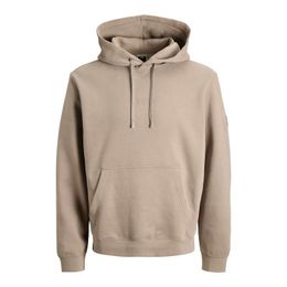 Jack & Jones JACK & JONES Kapuzensweatshirt &raquo;JCOPOINT SWEAT BADGE HOOD BF&laquo; Desert Taupe Print:JJ M M Hoodie von Jack & Jones