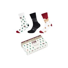 Fun Socks Damen Sneakersocken &raquo;motifs&laquo; 3 Paar tlg. mit elastischem Bund 41-46
