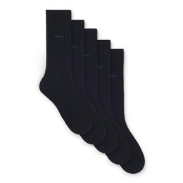 BOSS Socken »5P Uni Color CC« 5 Paar tlg. in klassischer Unifarbe Dark Blue 401 47-50 47-50 Hugo BOSS Markensocken im Fünferpack