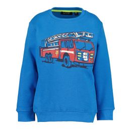 Blue Seven Sweatshirt »Jungen Sweatshirt«, 1 Stk. 659 - CYAN 98 98 Sweatshirt mit Baumaschinen-Aufdruck