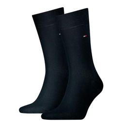 Tommy Hilfiger Socken »TH MEN SOCK CLASSIC 2P« 2 Paar, Mit eingestricktem Flag-Logo dark navy 39-42 39-42 Klassische Herrenstrümpfe