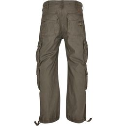 Brandit Cargohose &raquo;Herren Vintage Cargo Pants&laquo; olive L - US-Gr&ouml;&szlig;en US-Gr&ouml;&szlig;en L Praktische Cargo Hosen mit vielen Taschen f&uuml;r Stauraum