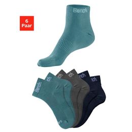 Bench. Damen Sportsocken Packung, 6 Stk. tlg. mit antibakterieller Feuchtigkeitsregulierung bunt 35-38