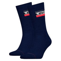 Levi's LEVI'S Socken »LEVIS REGULAR CUT SPRTWR LOGO 2P« Packung, 2er Pack, 2 Stk. tlg. mit breitem Logobund dress blues 39-42 39-42 Herrensocken von Levi's