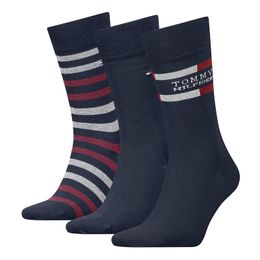 Tommy Hilfiger Socken »TH MEN SOCK 3P GIFTBOX TOMMY STRIPE« 3 Paar Navy 39-42 39-42