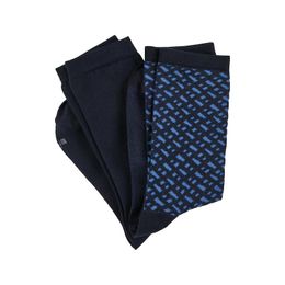 BOSS Freizeitsocken &raquo;2P RS Monogram CC&laquo; Packung, 2er-Pack, 2 Paar tlg. aus weicher Baumwollmischung Dark Blue 401 35-38 35-38 2er-Pack Socken von BOSS