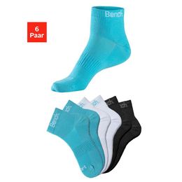Bench. Damen Sportsocken Packung, 6 Paar tlg. mit antibakterieller Feuchtigkeitsregulierung bunt 35-38