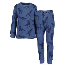 Blue Seven Pyjamaoberteil »Jungen Pyjama«, 2 Stk. 540 - JEANSBLAU AOP 104 104 Langärmliger Pyjama für Jungen