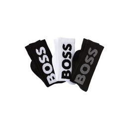 BOSS Herren BOSS Socken &raquo;3P QS Rib Logo CC&laquo; mit Logo bunt 39-42