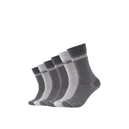 Mustang Herren Mustang Socken &raquo;casual&laquo; 6 Paar tlg. weicher und elastischer Komfortbund grau 39 (42)