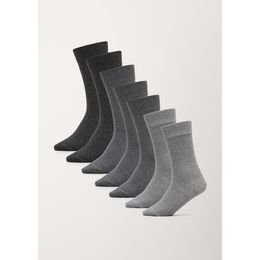 s.Oliver Sneakersocken »essentials« 7 Paar tlg. mit nahtlosem Zehenbereich light grey mix 35-38 35-38 Herrensocke von s. Oliver