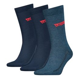 Levi's Levi's Herren Socken &raquo;LEVIS REGULAR CUT BW LOGO RECYCL CO&laquo; Packung, 3 Paar, 3 Paar tlg. mit breitem Logobund blau 39-42