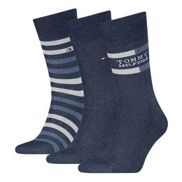 Tommy Hilfiger Socken »TH MEN SOCK 3P GIFTBOX TOMMY STRIPE« 3 Paar Jeans 43-46 43-46