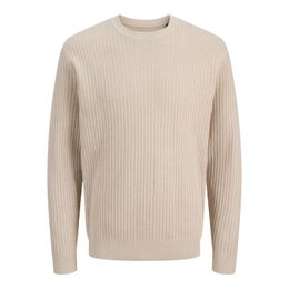 Jack & Jones JACK & JONES Strickpullover &raquo;JPRBLUBARKLEY KNIT CREW NECK CH&laquo; Simply Taupe Detail:Twist S S Pullover von Jack & Jones