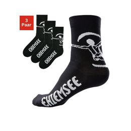 Chiemsee Freizeitsocken Packung, 3 Paar tlg. in pflegeleichter Markenqualit&auml;t schwarz 39-42 39-42 Socke f&uuml;r Sport und Freizeit