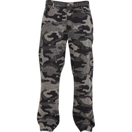 Urban Classics Cargohose »Laser Camo Printed Jeans« blacklasercamo 33 - Normalgrößen Normalgrößen 33 Loose-Fit-Jeans für entspannten Stil